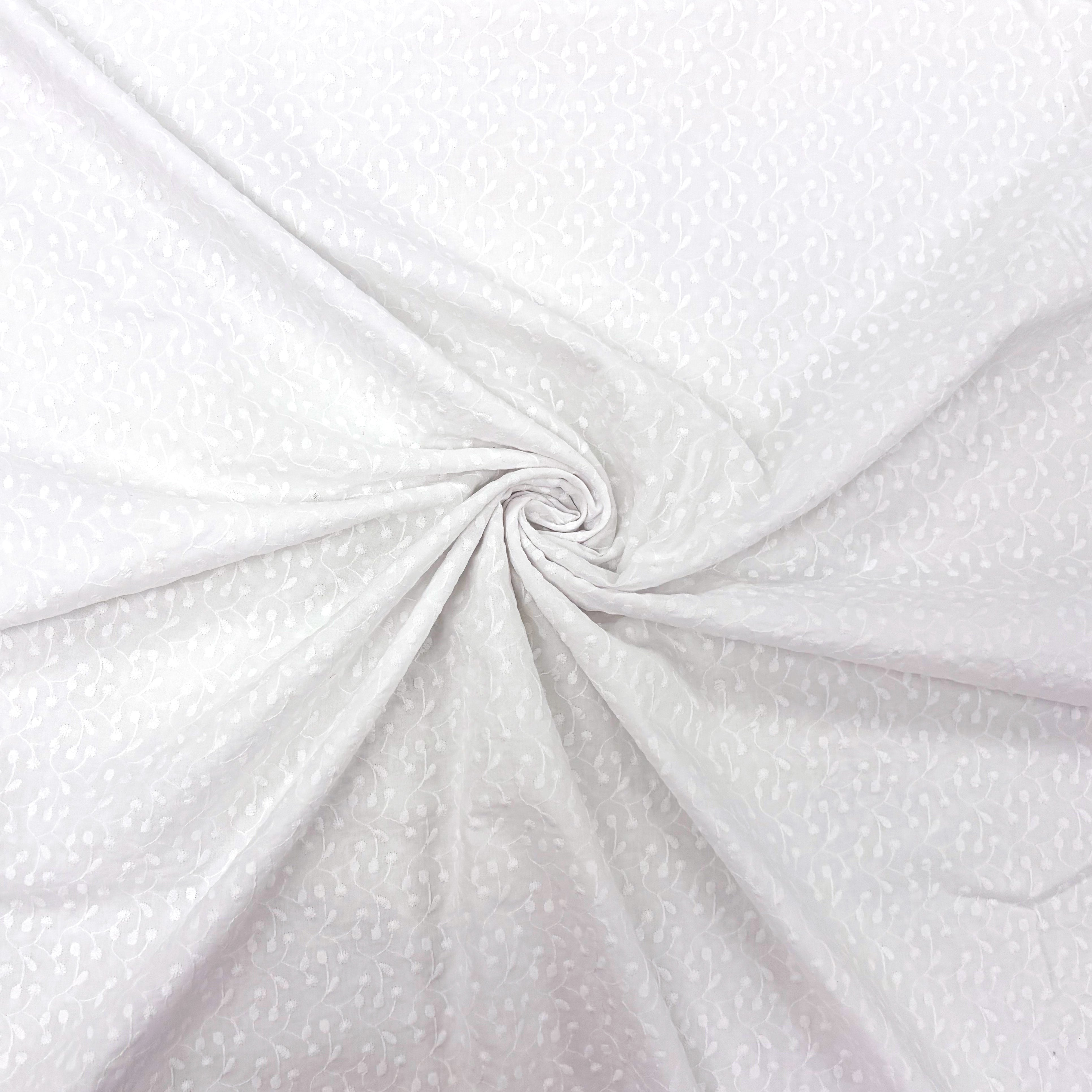 Soft Stem - Embroidered Cotton Lawn – Jenny Stitches Fabrics