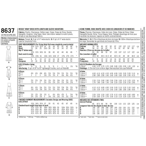 Simplicity 8637 – Jenny Stitches Fabrics